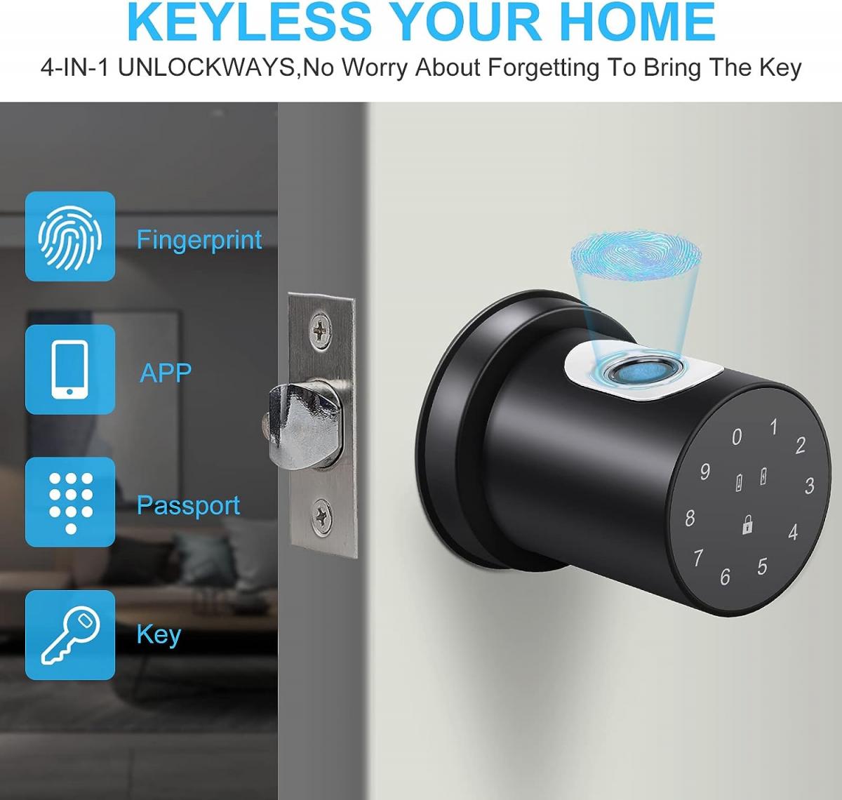 Advanced Intelligent Fingerprint Lock Q1 | Kentfaith - K&F Concept