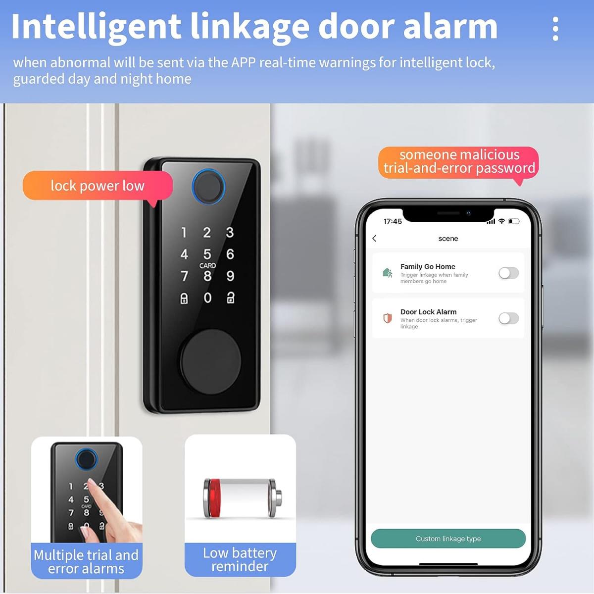 Touch Keyless Door Lock D8 Kentfaith - KENTFAITH