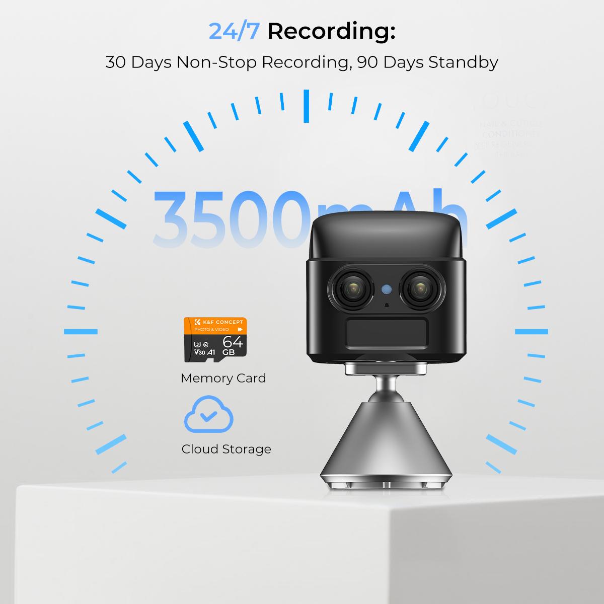 4G Security Camera & Mini Voice Recorder Magnetic Kit, 2K Dual Lens 6X ...