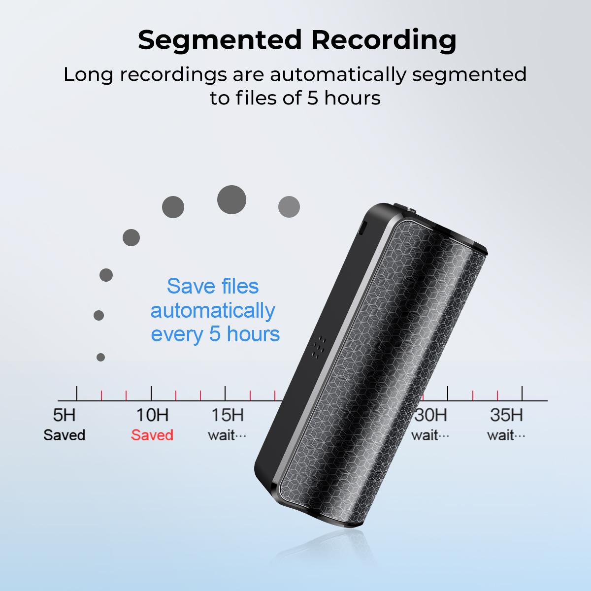 Digital Voice Recorder Device 1000H 128G | Kentfaith - K&F Concept