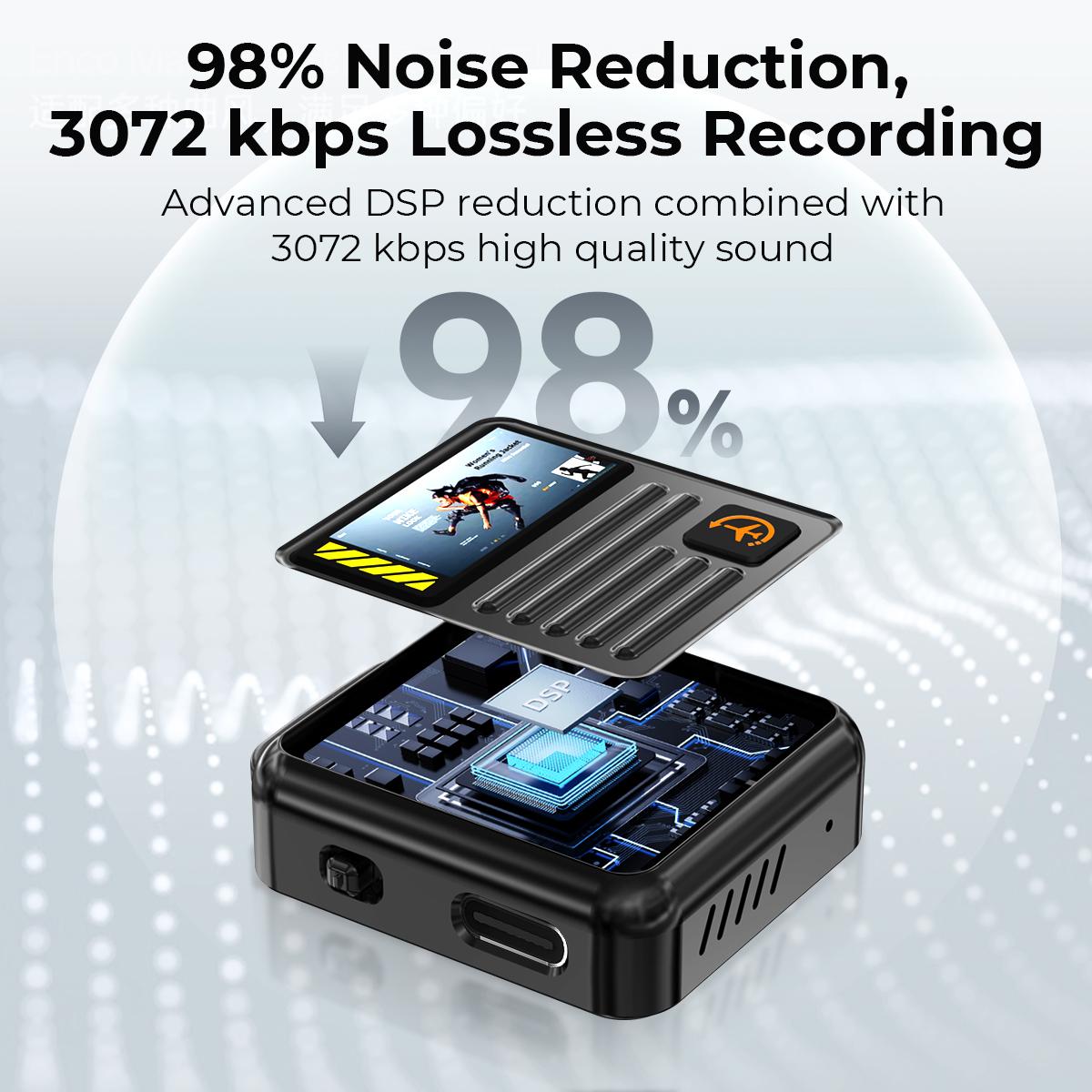 Mini Digital Voice Recorder Device 128G/1600hrs - K&F Concept