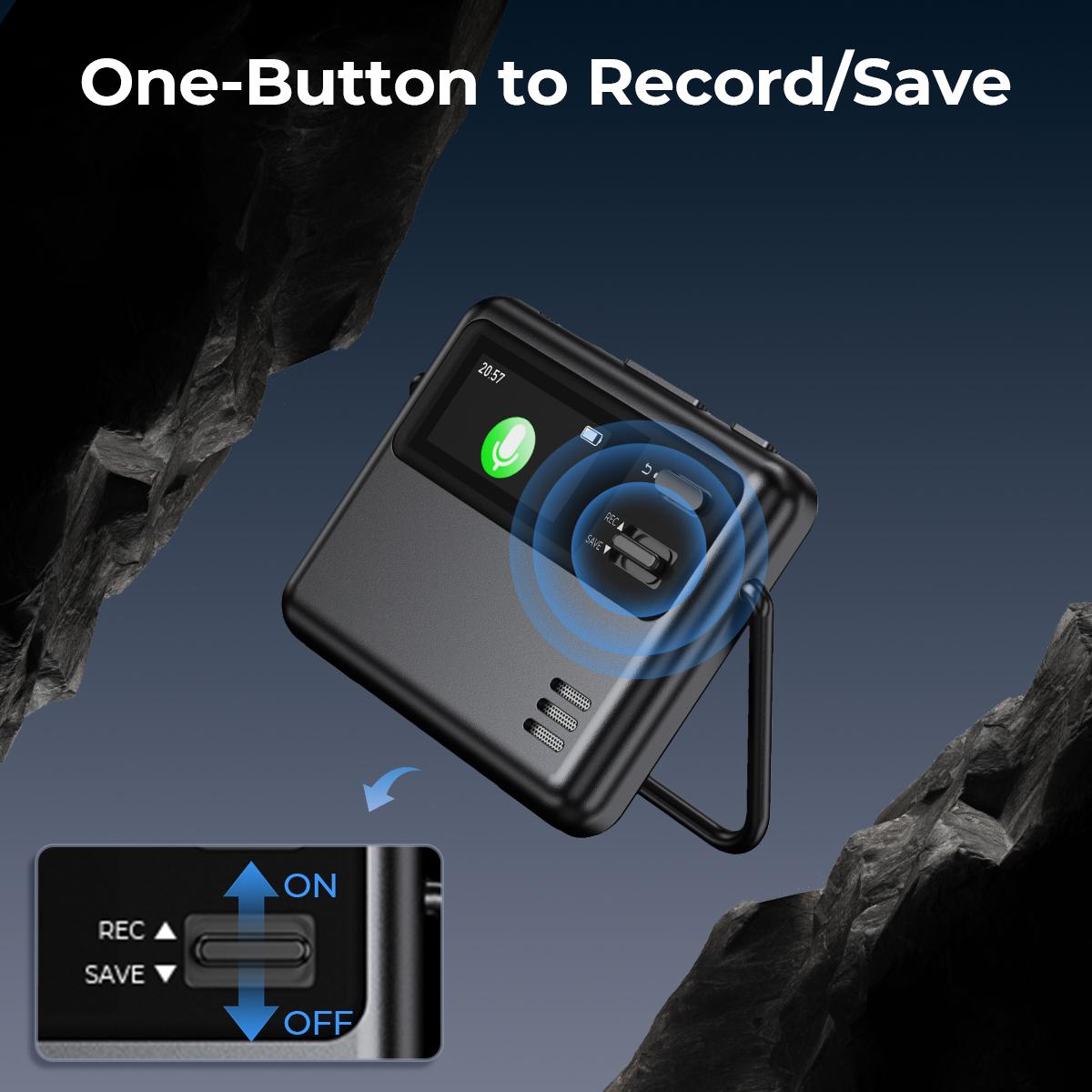 AI Voice Recorder Transcriber Summary Translation Audio Activated 128G ...