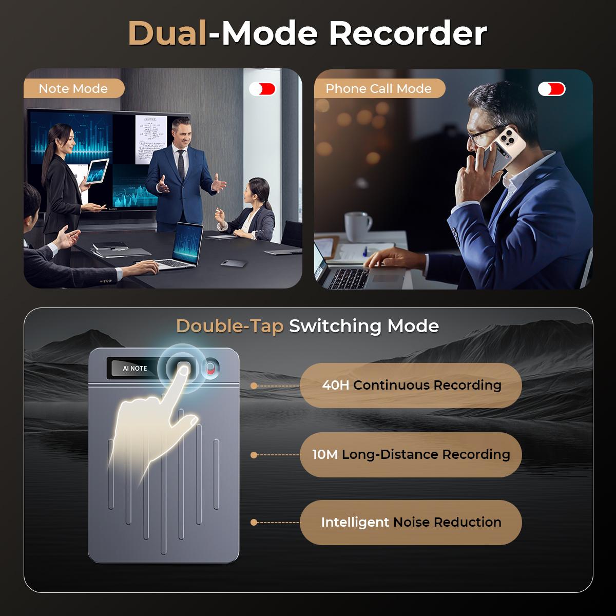 AI Voice Recorder, Transcribe Summarize Translation, App Control, 40H ...