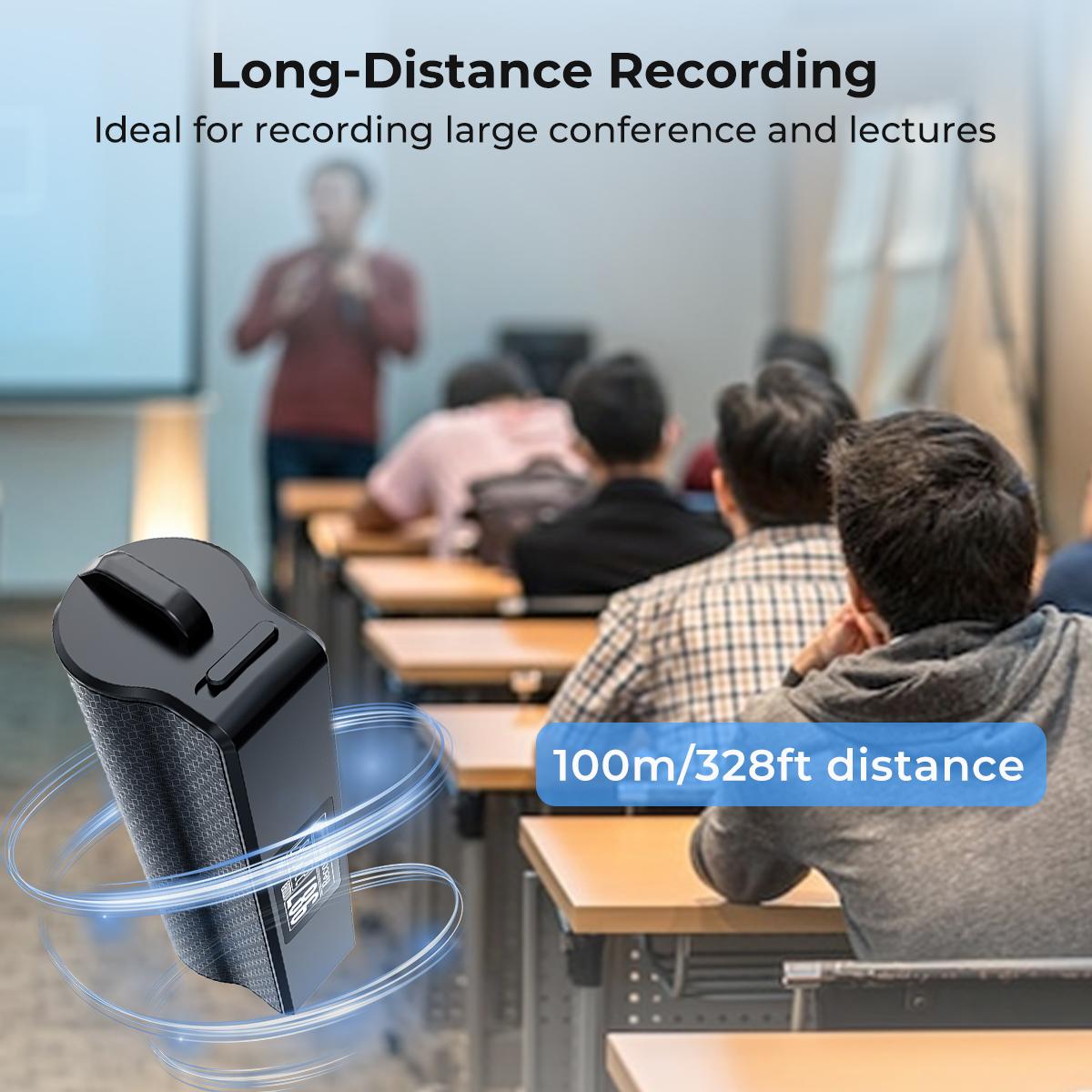 128G Small Digital Voice Recorder with Ultra-long 1000H Continuous ...