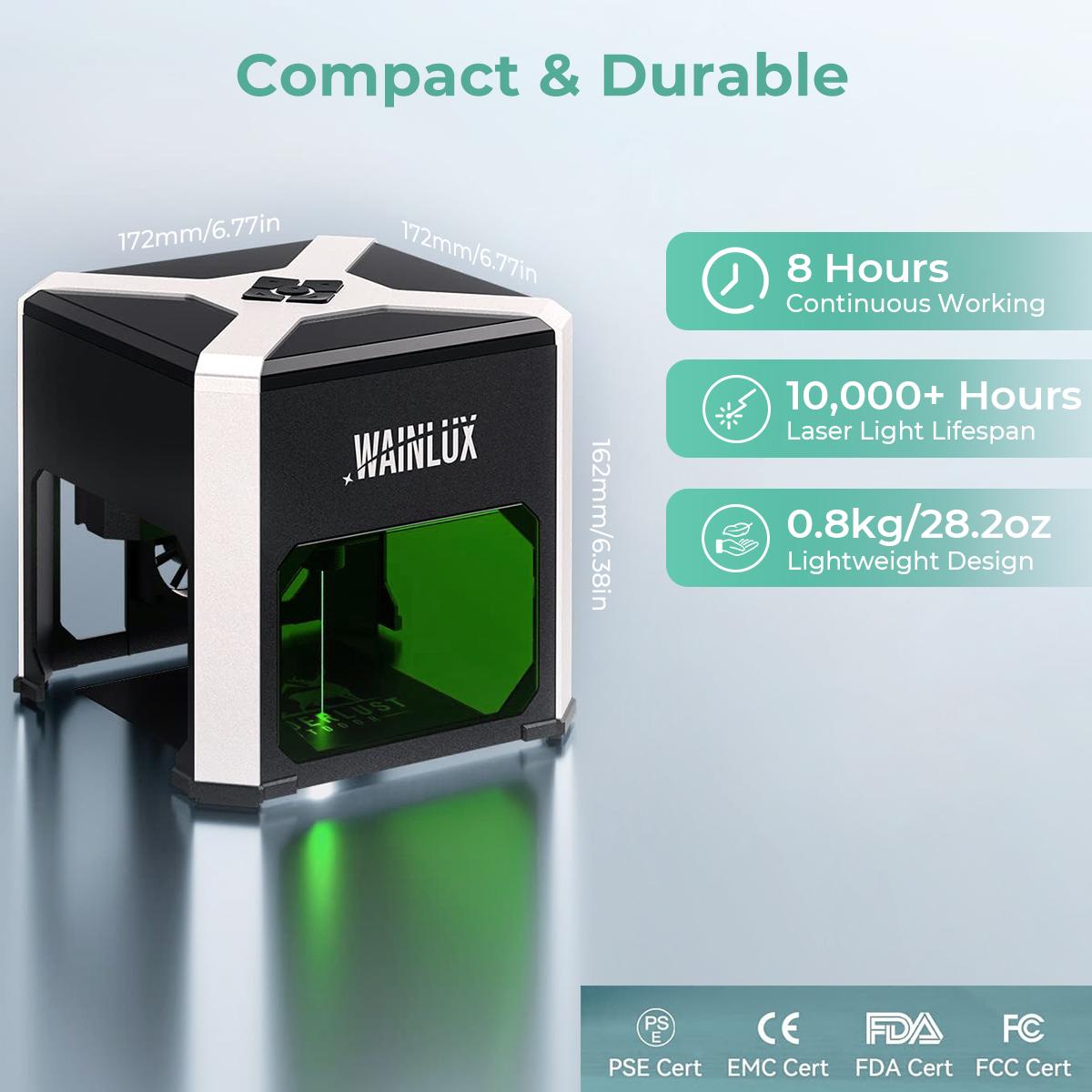 Laser Engraver Machine For Metal, 0.05Mm 3W | Kentfaith - KENTFAITH