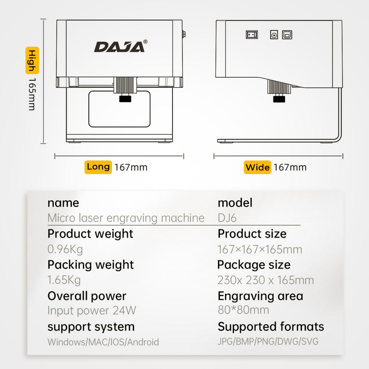 Portable Laser Engraver with Raised Columns Protective Goggles and ...