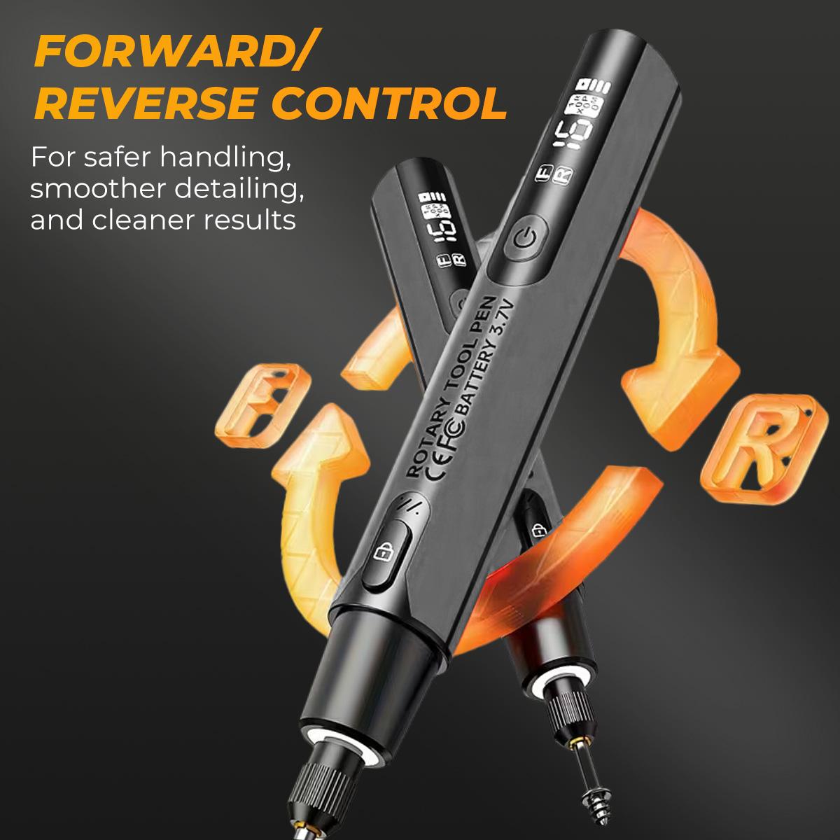 Mini Cordless Rotary Tool Kit, 39-in-1 Set, 6 Speeds Max 16000 RPM, 3 ...