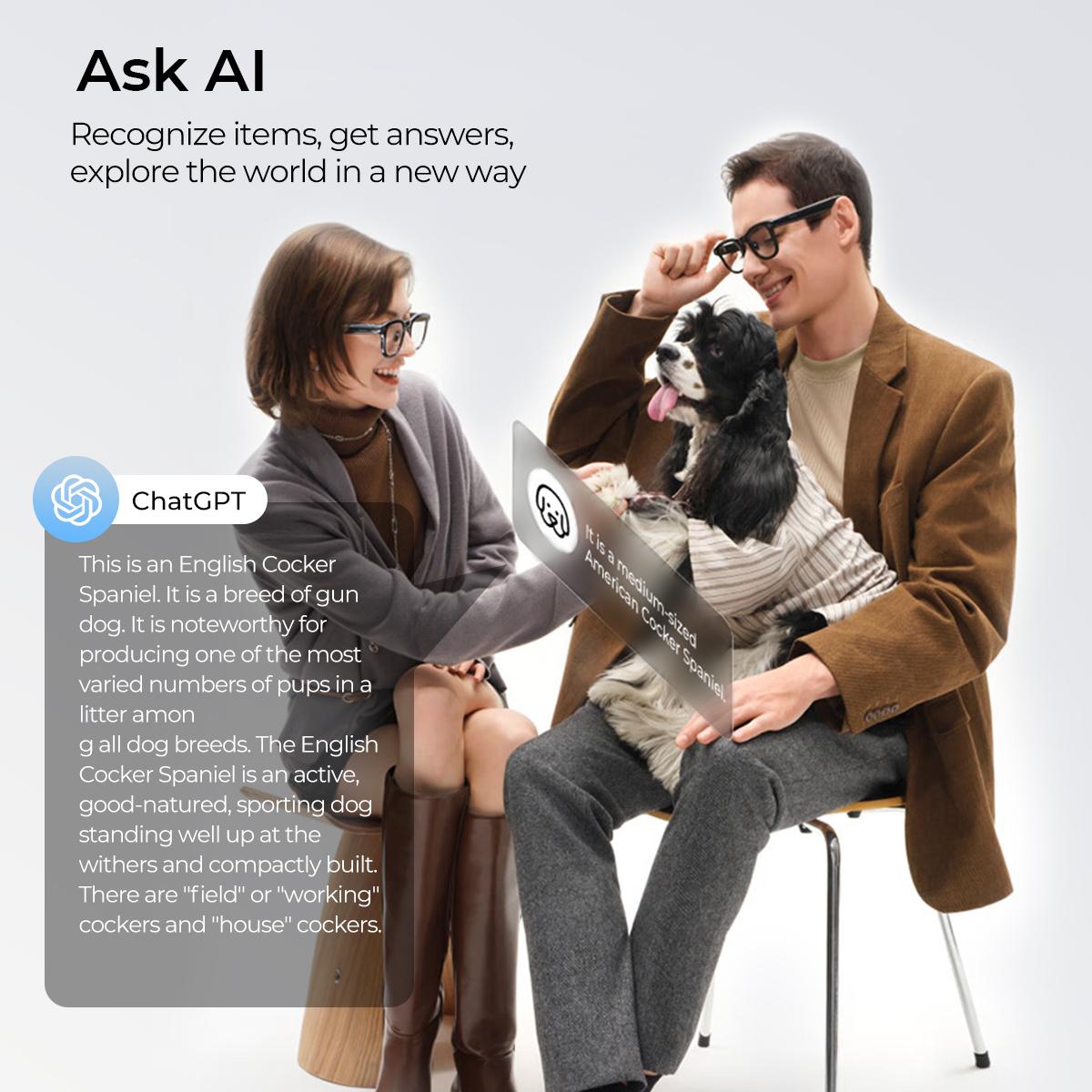 スマートカメラグラス、HD 1080P、EIS安定化、WiFi接続、翻訳機能、4時間再生、Kentfaith - K&F Concept