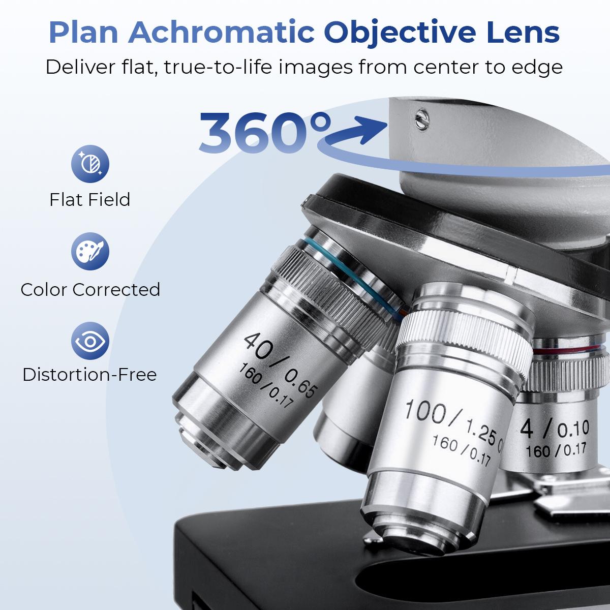 Trinocular Compound Microscope with 11.6-inch Large Display ...