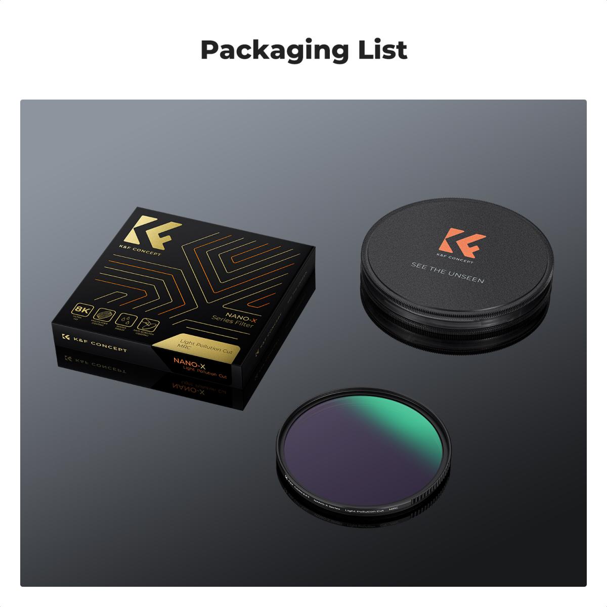 52mm Natural Night Filter - Multiple Layer Nano Coating Pollution ...