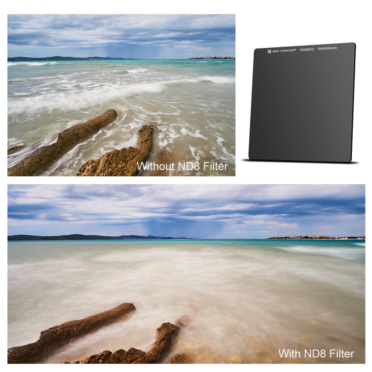 Camera Lens Neutral Density Filters Square ND8 100*100mm - KENTFAITH