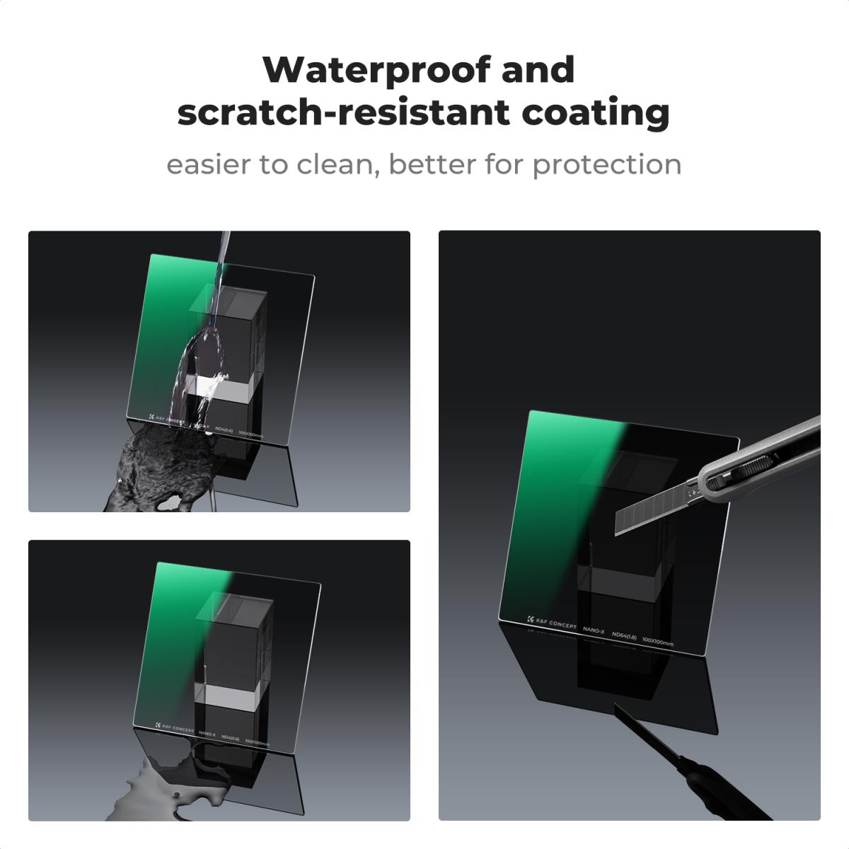 Square ND Filters ND64 100*100mm 6 Stop - KENTFAITH