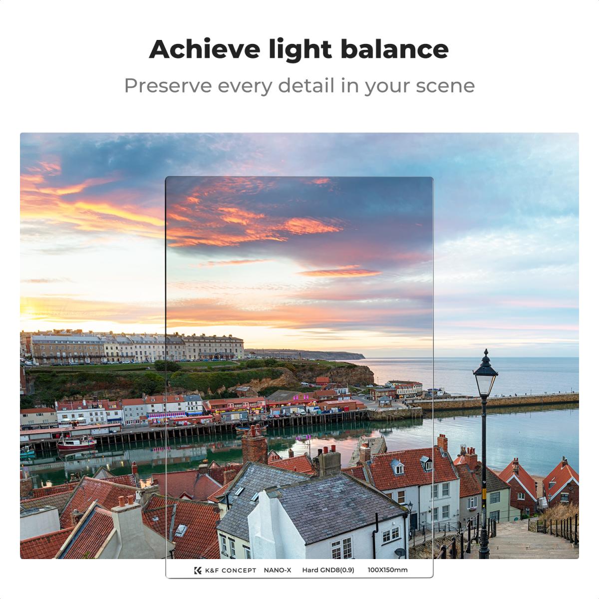Best Neutral Density Filter, Nd8 Gnd8 100*150*2Mm | K&F Concept - KENTFAITH