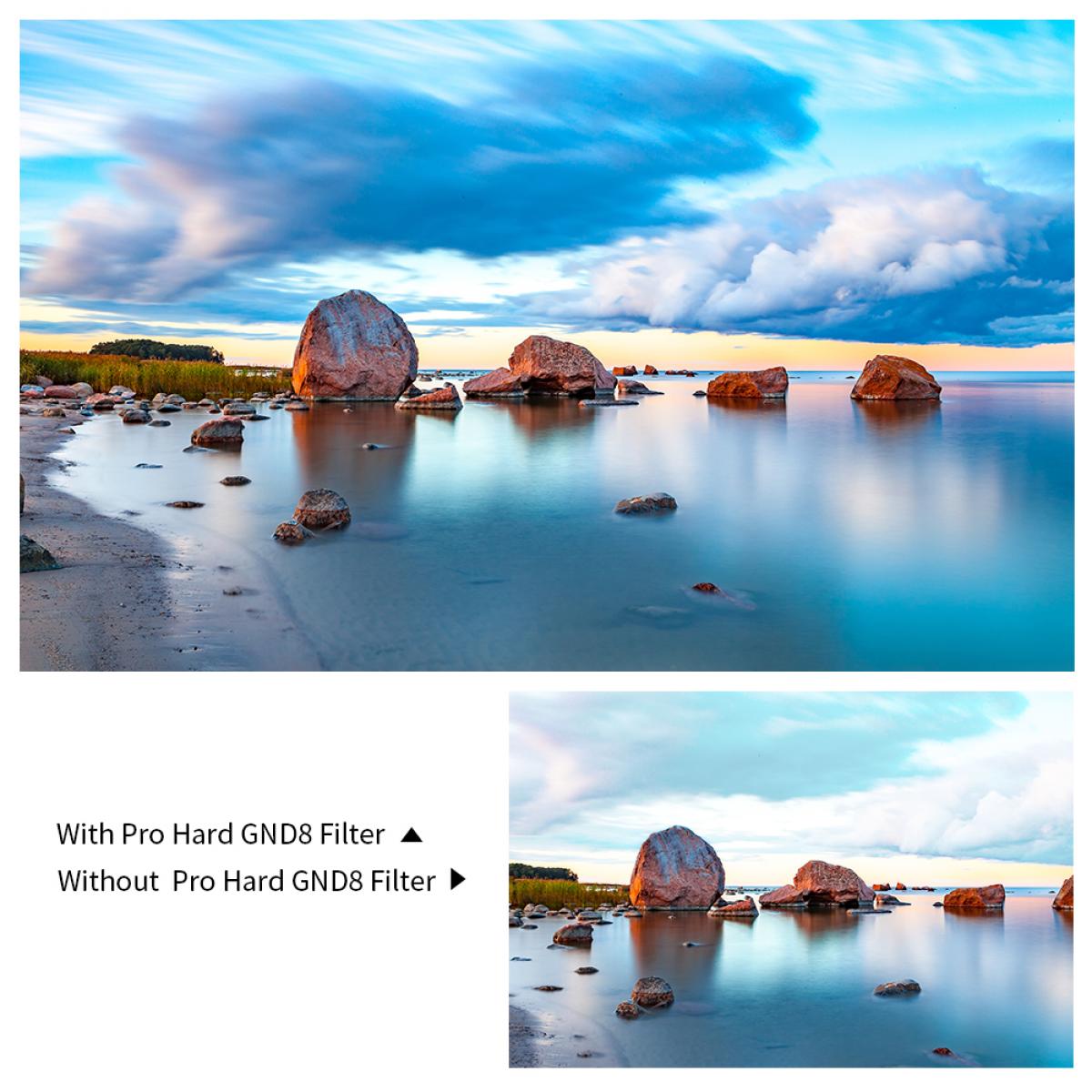 Square Graduated ND Filter Hard Grad ND8 (0.9/3 Stops) - KENTFAITH