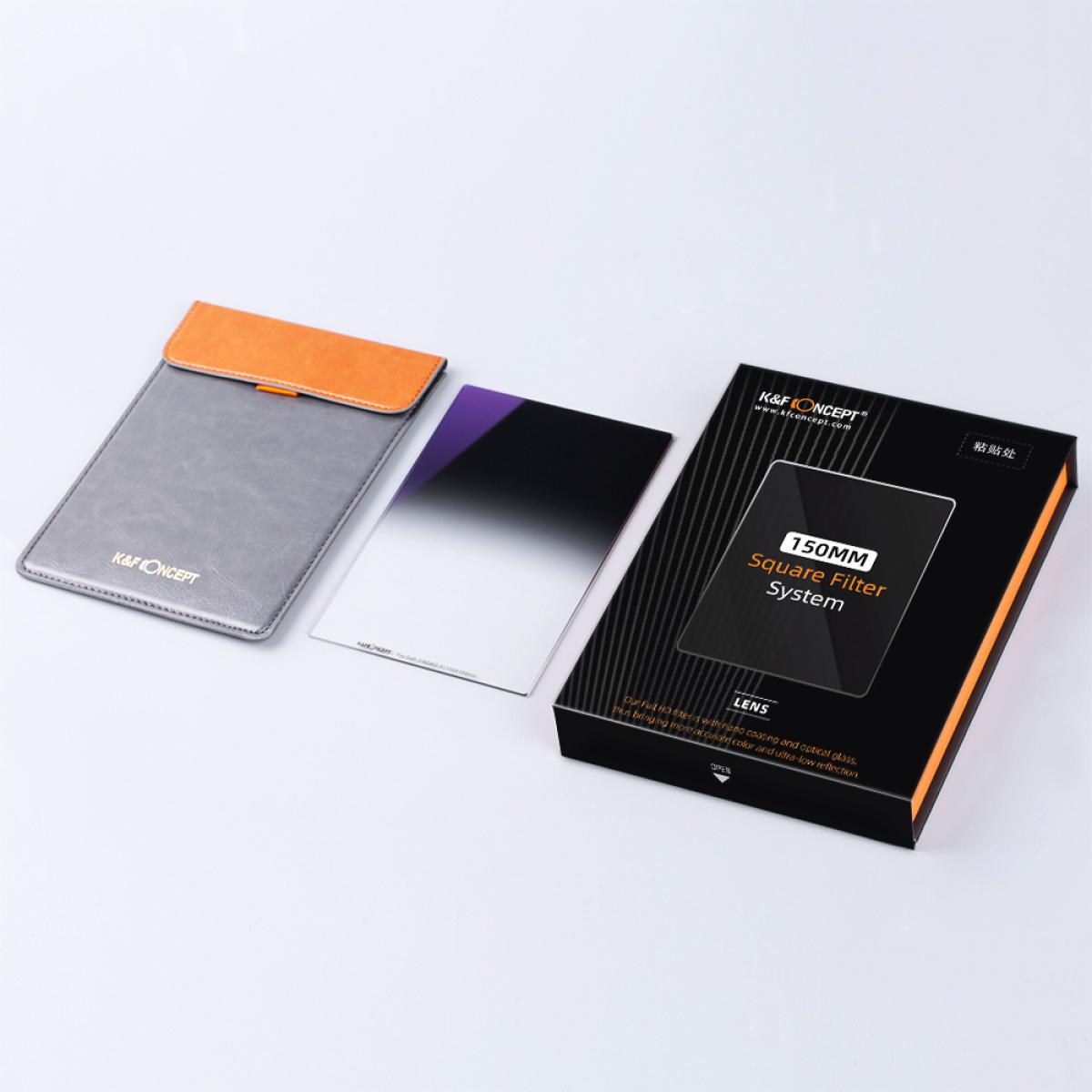 K&F Concept Kentfaith Hard Grad ND8 Square Filter(0.9/3 Stops) - KENTFAITH