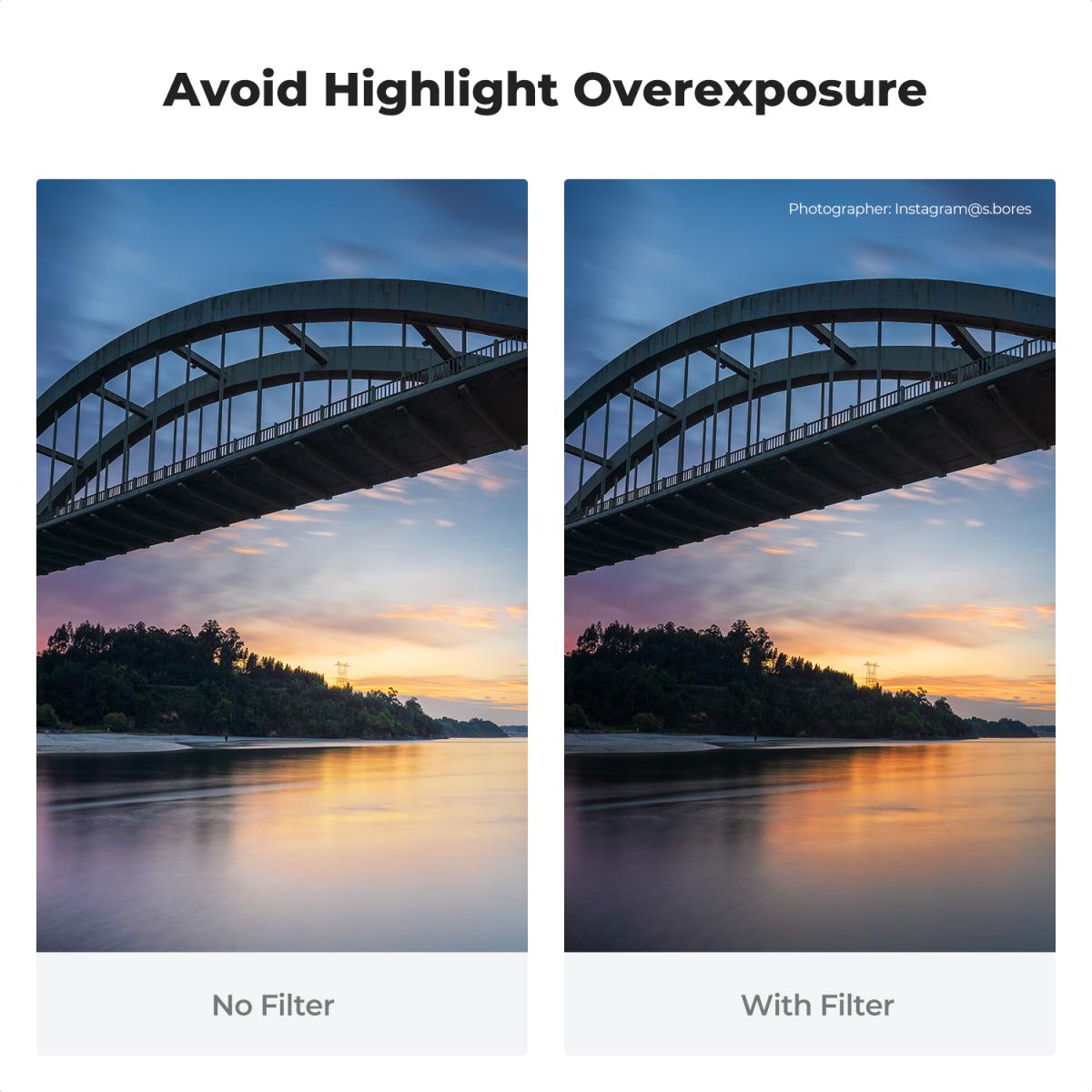 82Mm Graduated Neutral Density Filter Gnd8 (0.9) K&F Concept - KENTFAITH