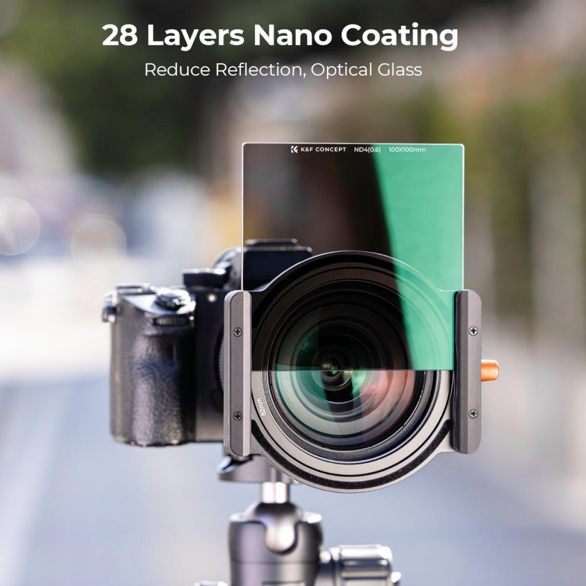 0.6 Nd Filter Stops, Nd4 100*100*2Mm 28 | Kentfaith - KENTFAITH