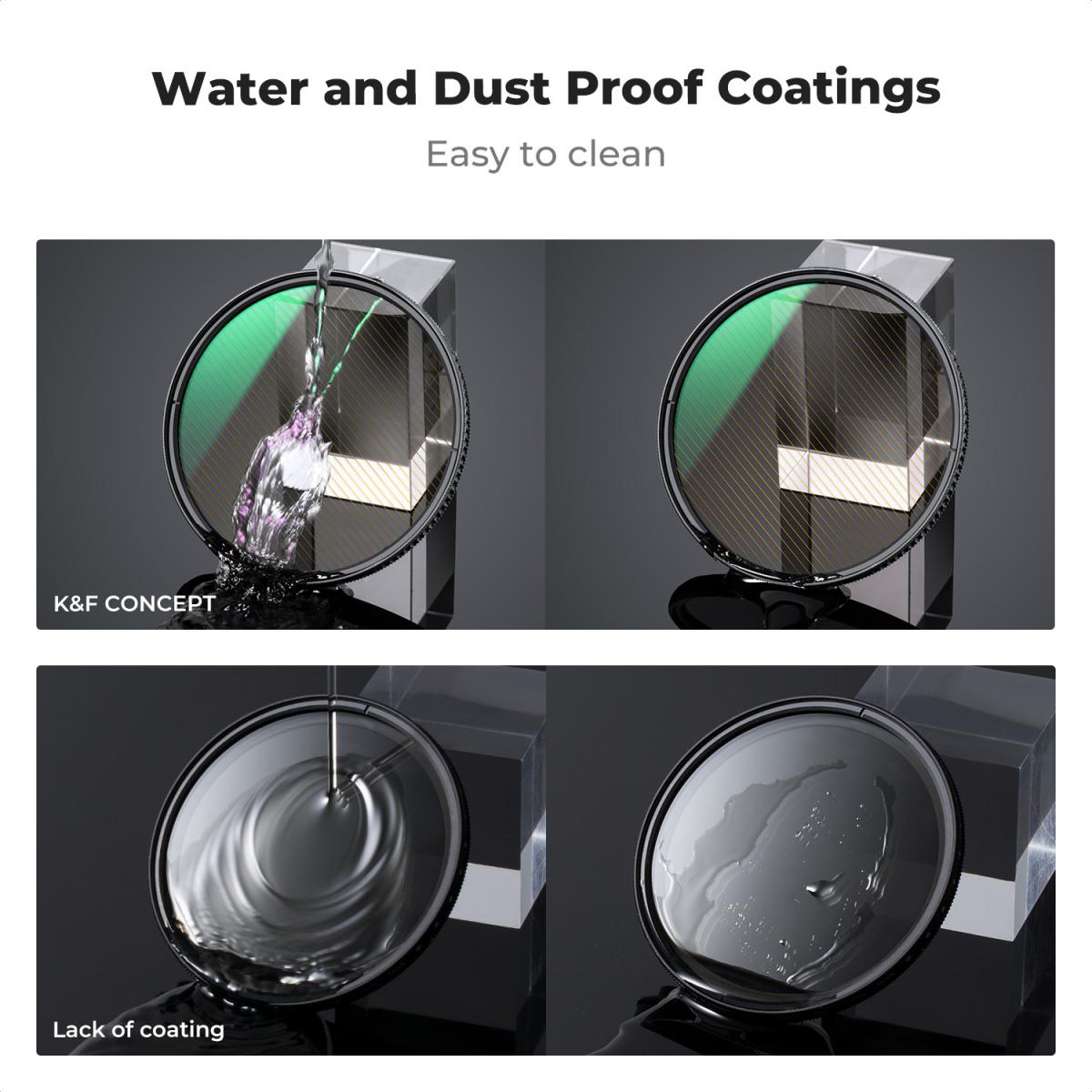 82mm Gold Streak Effect Lens Filter (2mm) Nano-Xcel Series - KENTFAITH