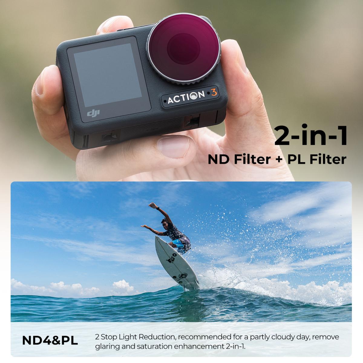 Nd Filters Osmo Action Nd4&Pl Kentfaith - KENTFAITH
