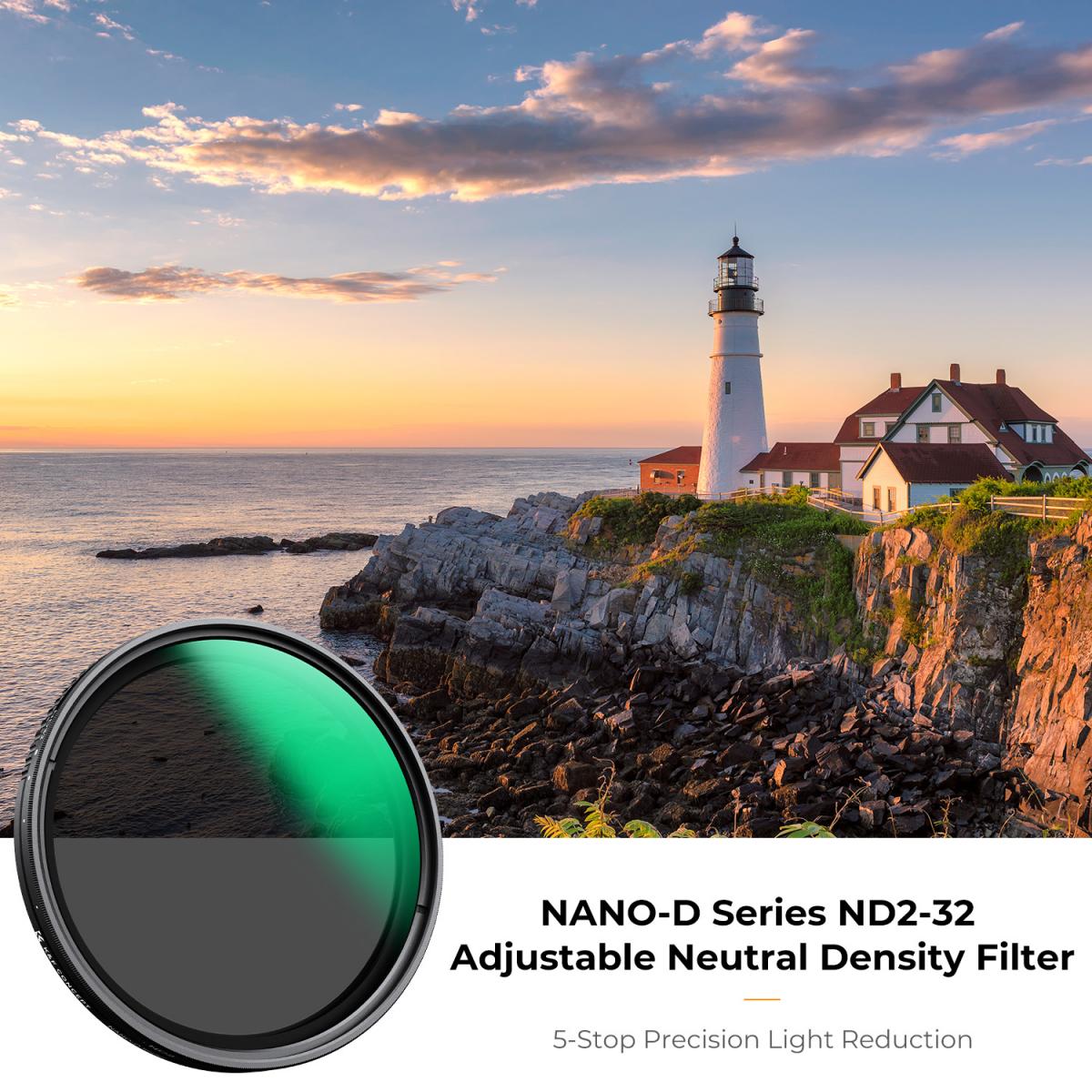 Buy 55mm ND2-32 Filter Nano-D Series | K&F Concept Lens Filter - K&F ...