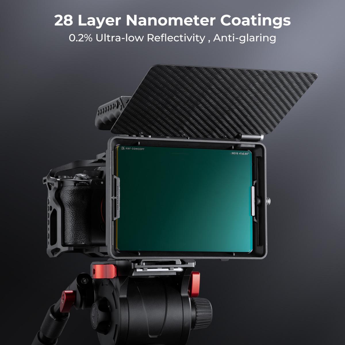 Square ND Filter Kit Matte Box ND16 K&F Concept - KENTFAITH