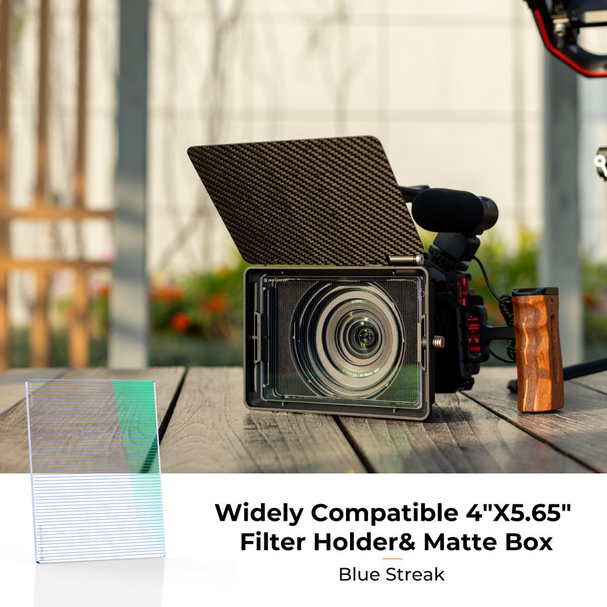 Matte Box Square Blue Streak Filter | K&F Concept Matte Box - KENTFAITH