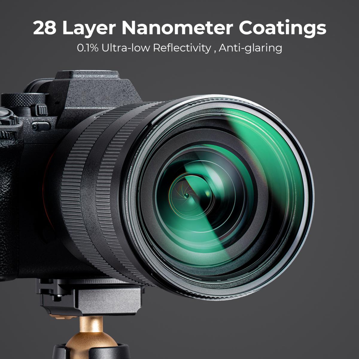 67mm Ultra-low Reflection UV Filter | K&F Concept UV Protection - K&F Concept