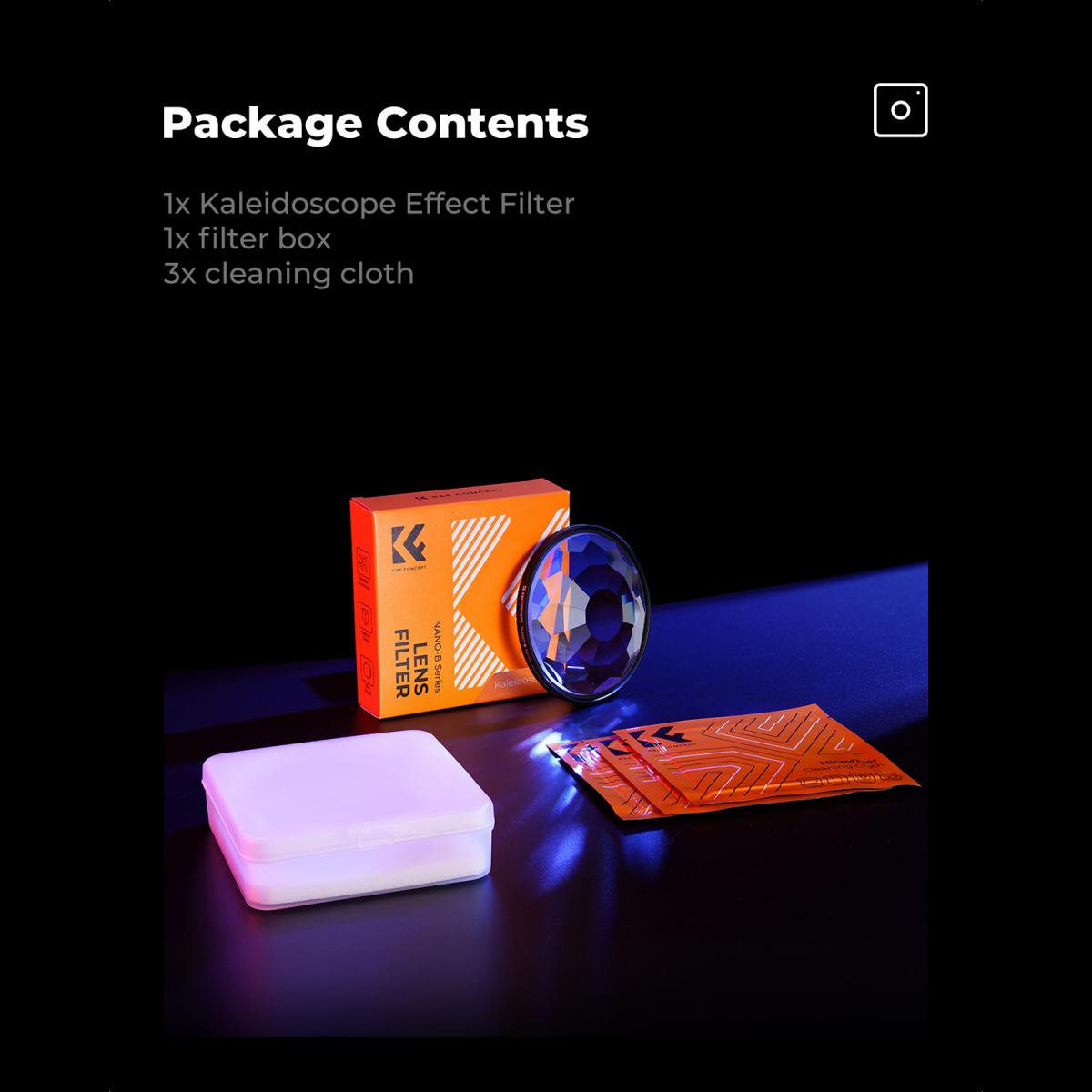 Kaleidoscope Filter 58mm K&F Concept Special Effects - KENTFAITH