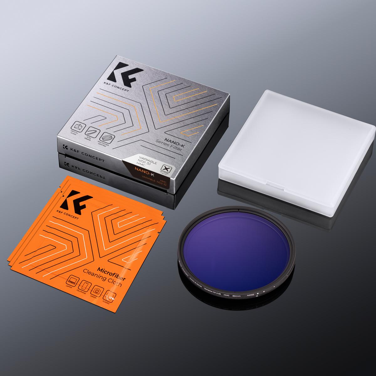 67mm Variable ND Filter ND2-ND32 Nano-K Series - KENTFAITH