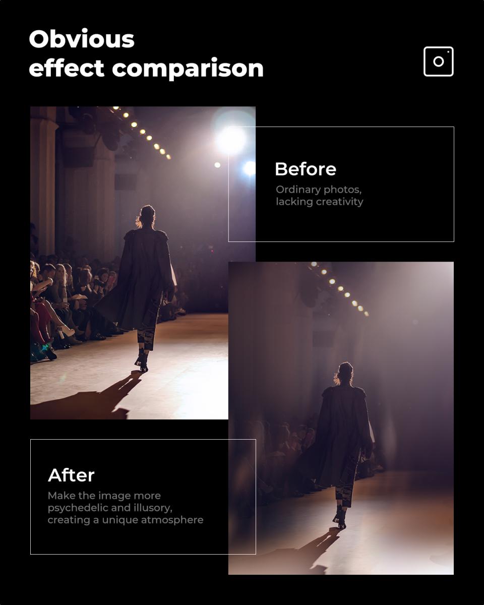 58mm Centerfield Split Diopter Filter Special Effect - K&F Concept