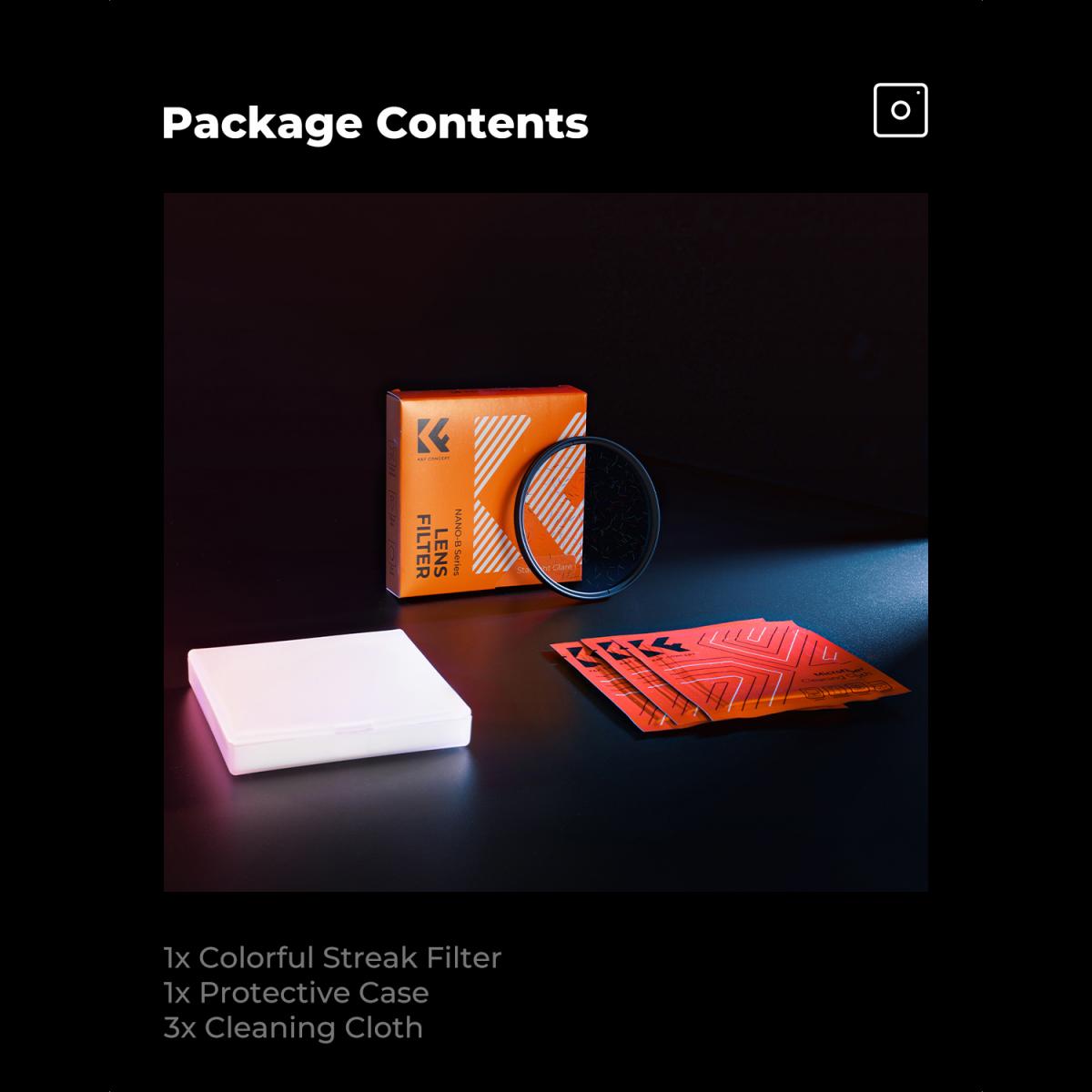 82mm Colorful Streak Filter - K&F Concept