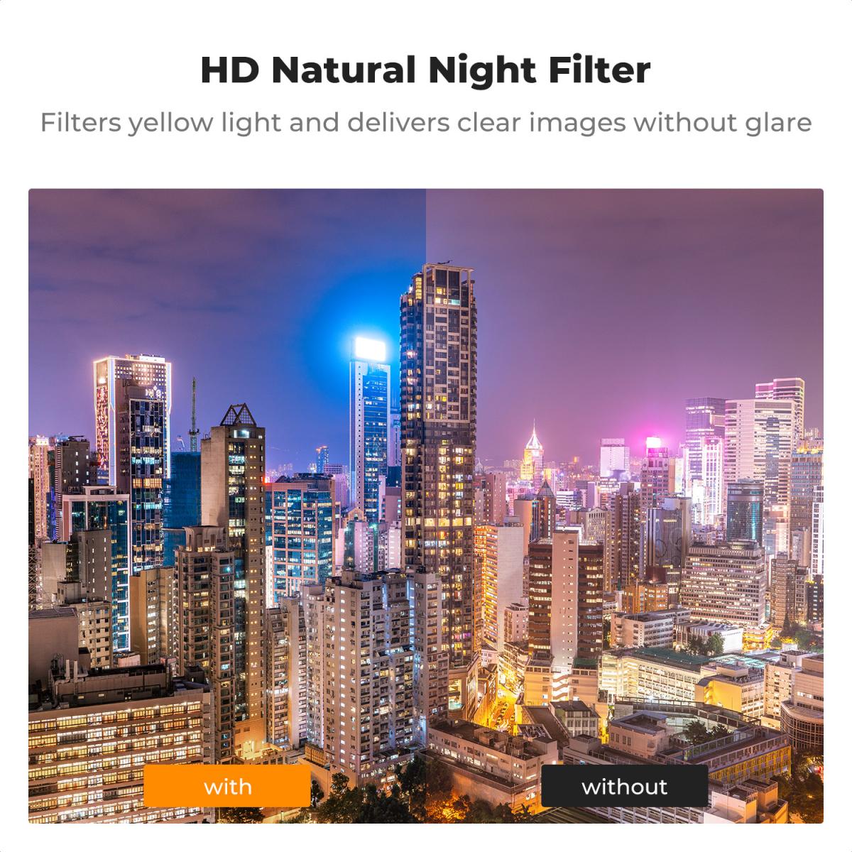 DJI Osmo Pocket 3 Magnetic Clear-Natural Night Filter - Light Pollution ...