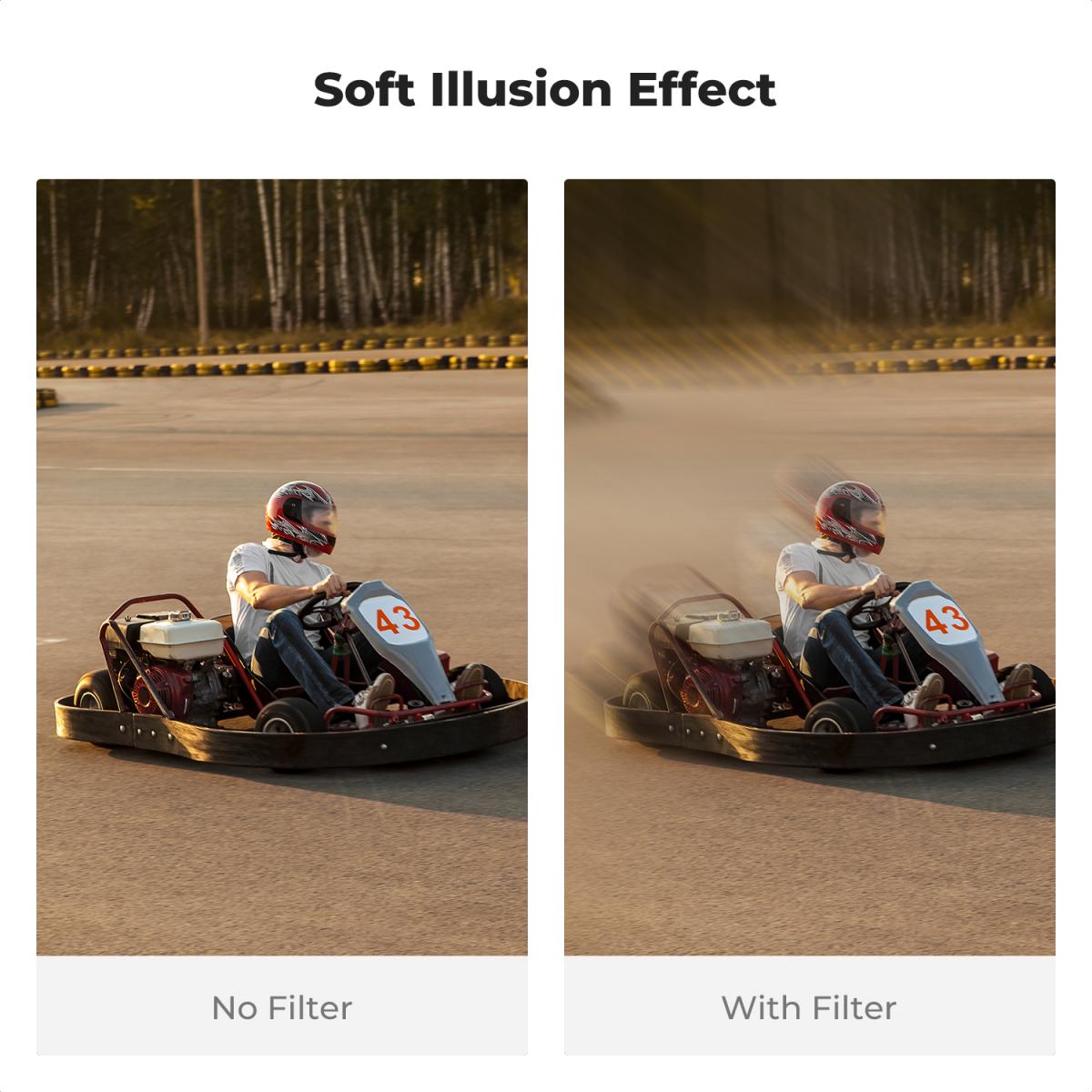 100mm Handheld Motion Blur Filter Optical Glass Prism Special Effect ...