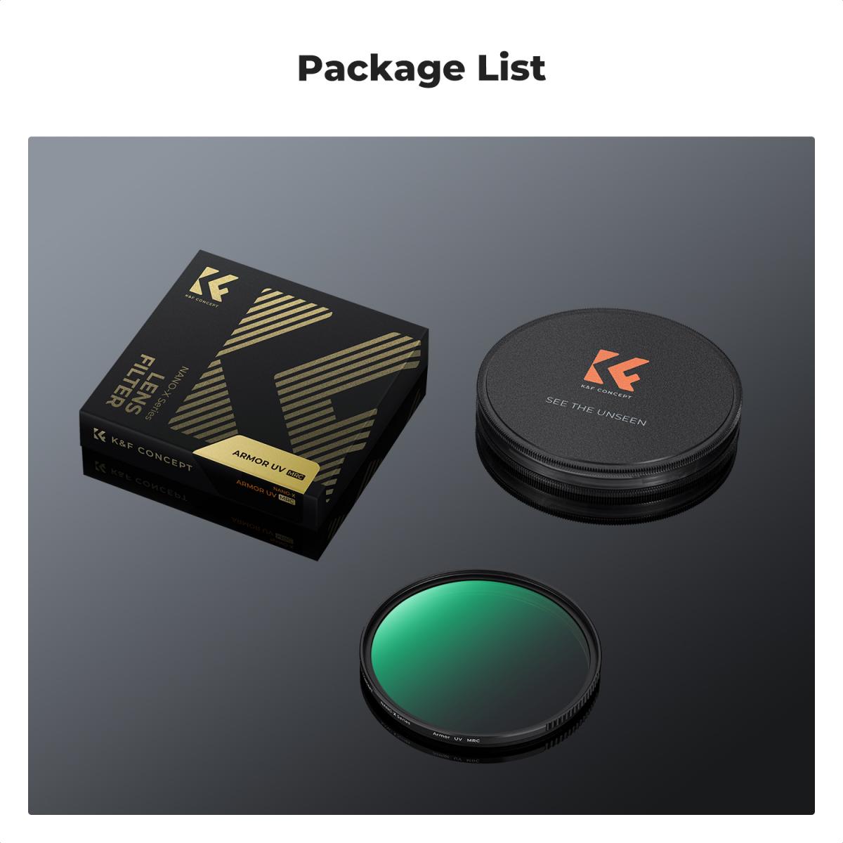 37mm Explosive-Proof MCUV Lens Protection Filter - KENTFAITH