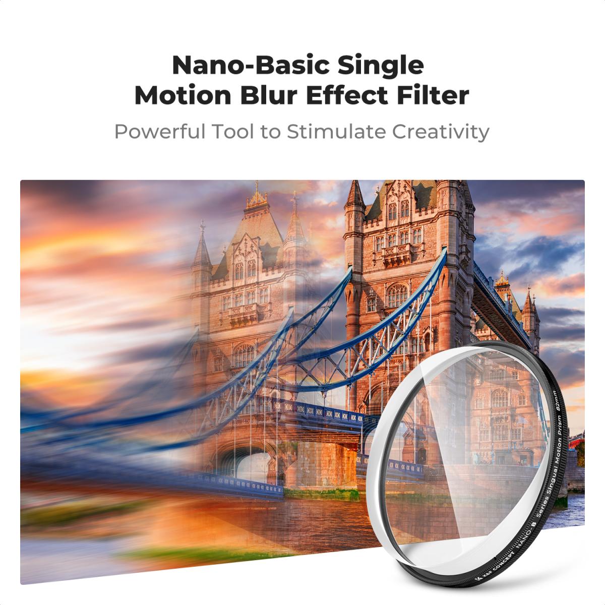82mm Single Motion Blur Special Effect Filter Directional Motion Blur ...