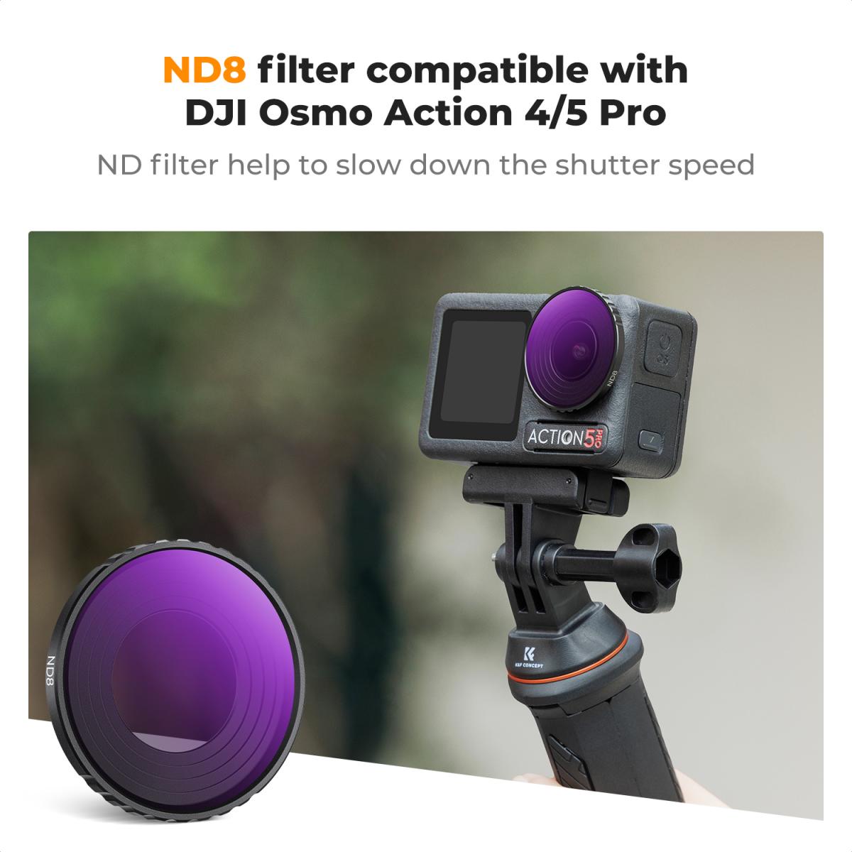 ND8 (3 stop) Lens Filter Neutral Density - K&F Concept