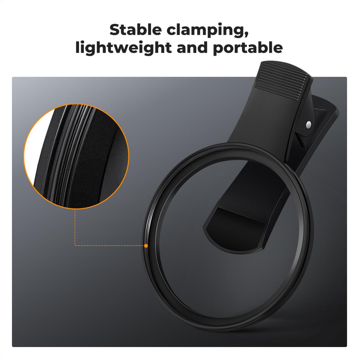 67mm Clip-on ND2-32 Phone Camera Lens Filter Kit Applicable to All Mobile Phone Models - KENTFAITH