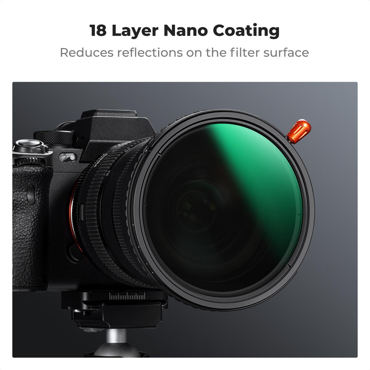 67mm Black Diffusion Mist Effect 1/4 & Variable ND2-32(1-5 Stops ...