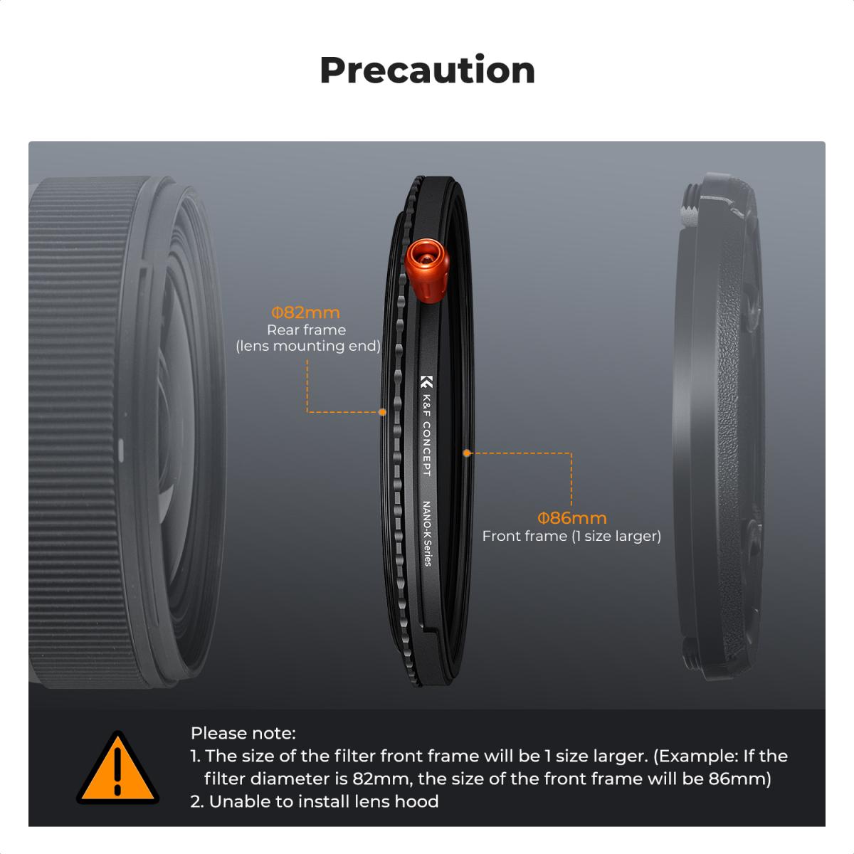 82mm Black Diffusion Mist Effect 1/4 & Variable ND2-32(1-5 Stops) & Circular Polarizing Filter ...