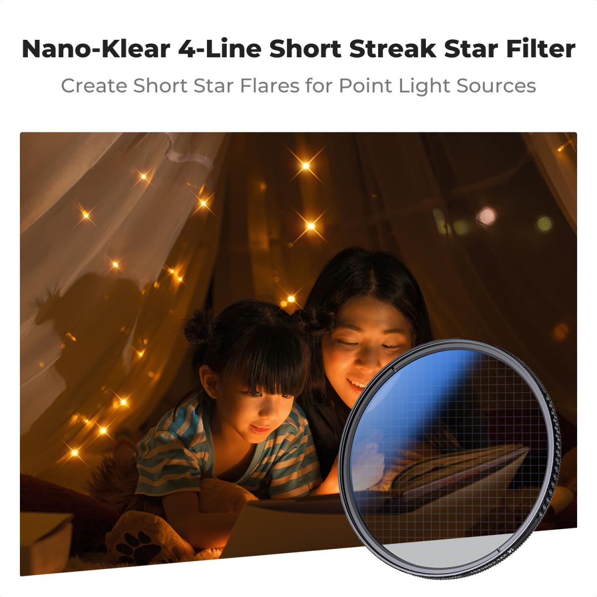 62mm 4-Point Fine-Line Star Effect Filter, Cine & Dreamlike Special ...