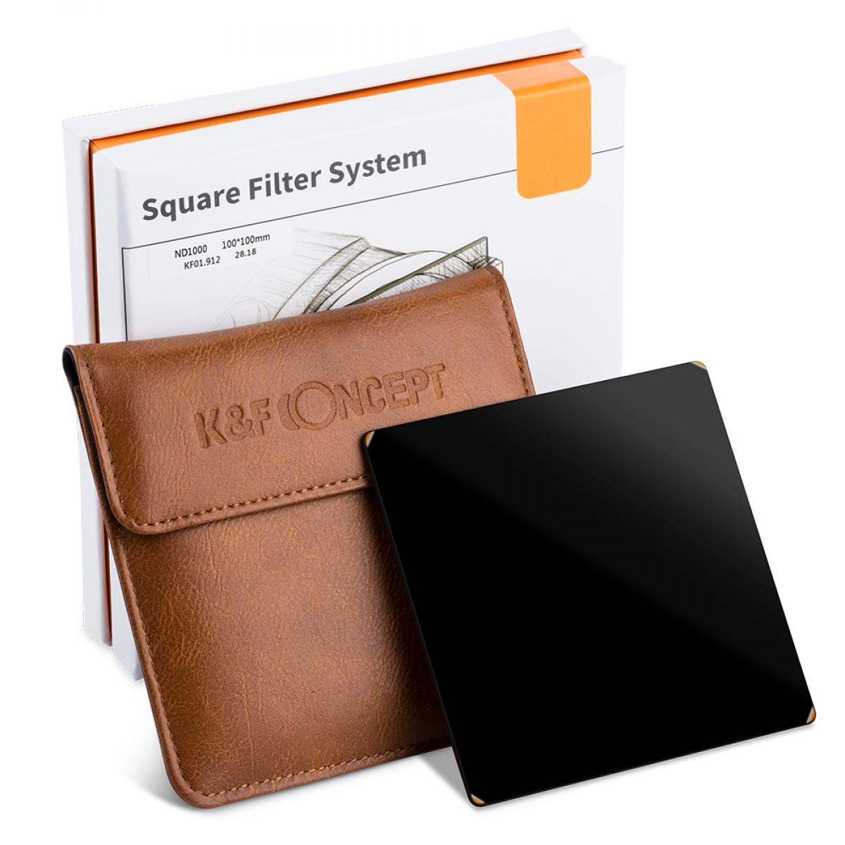 100X100Mm Square Filter Nd1000 28 (10 F-Stop) | K&F Concept - K&F Concept