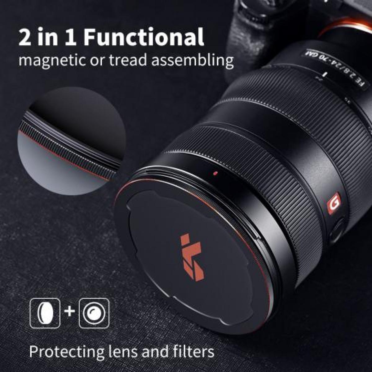 49Mm Camera Lens Cap 2-In-1 Kentfaith - KENTFAITH
