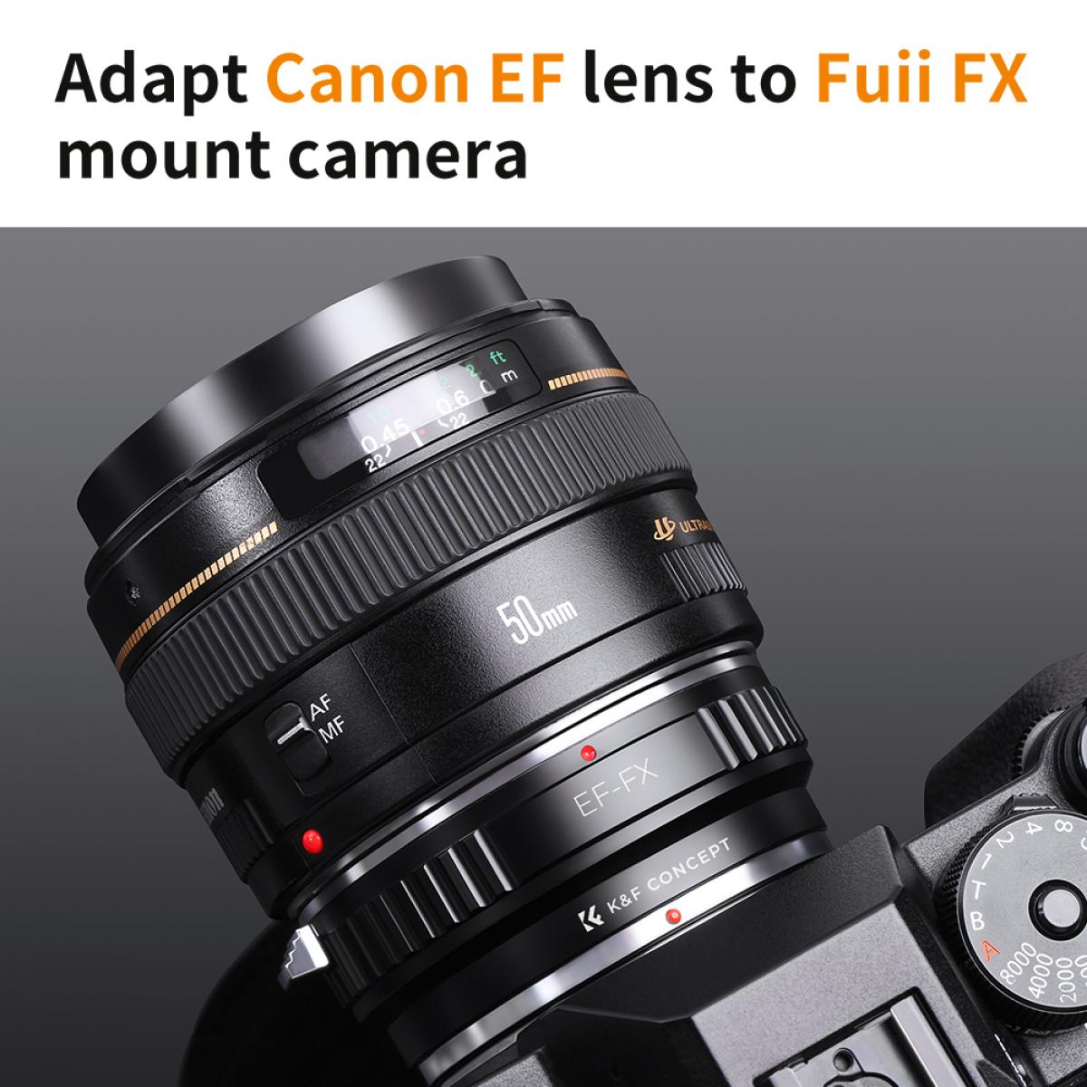 Canon Eos Lens Adapter K&F Concept - KENTFAITH