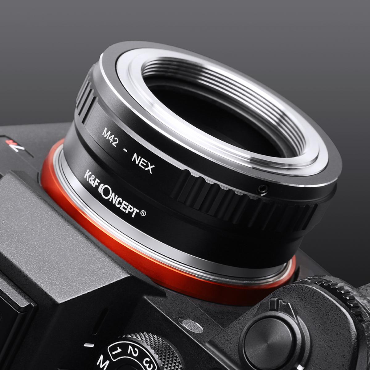 Lens Mount Adapter Compatible with M42 Lens to NEX E-Mount Camera Compatible with Sony Alpha NEX ...