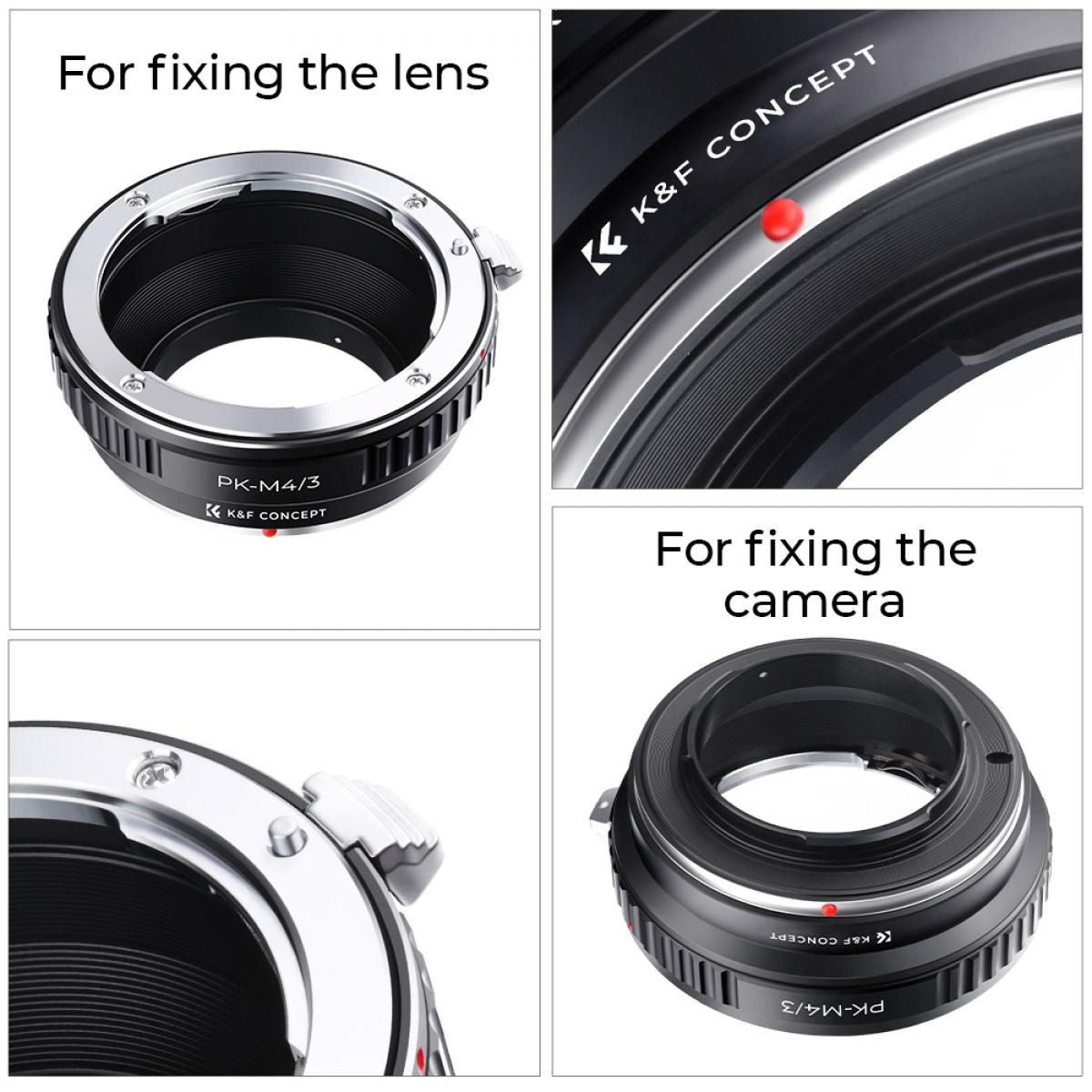 K&F Concept M17121 Pentax K Lenses to M43 MFT Lens Mount Adapter - K&F ...