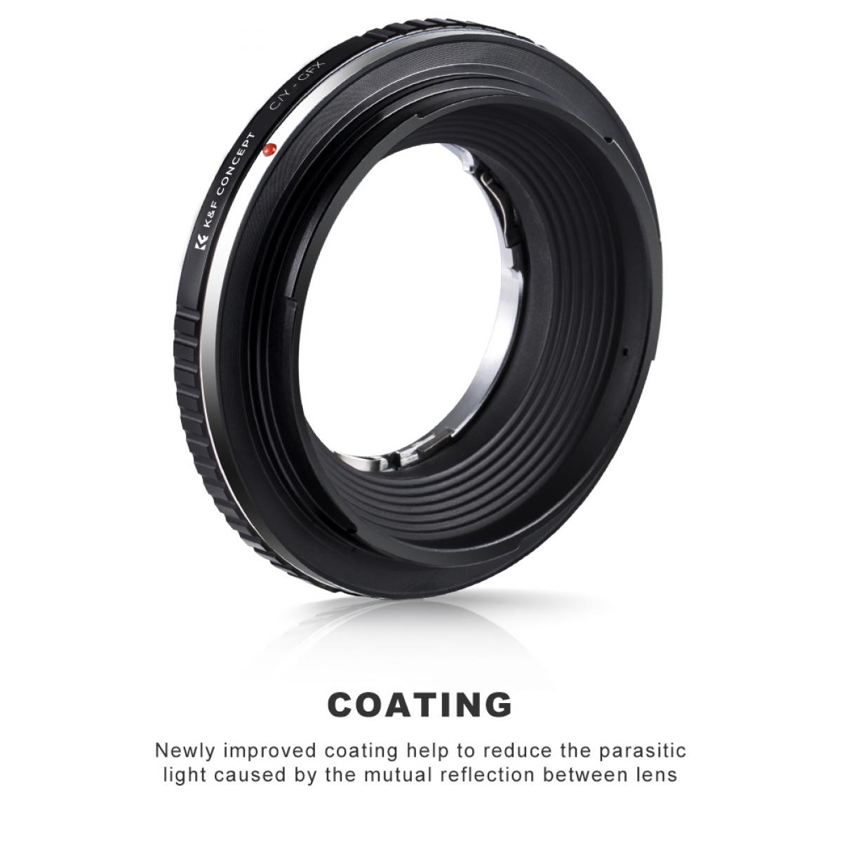 Contax / Yashica Lenses to Fuji GFX Lens Mount Adapter K&F Concept ...