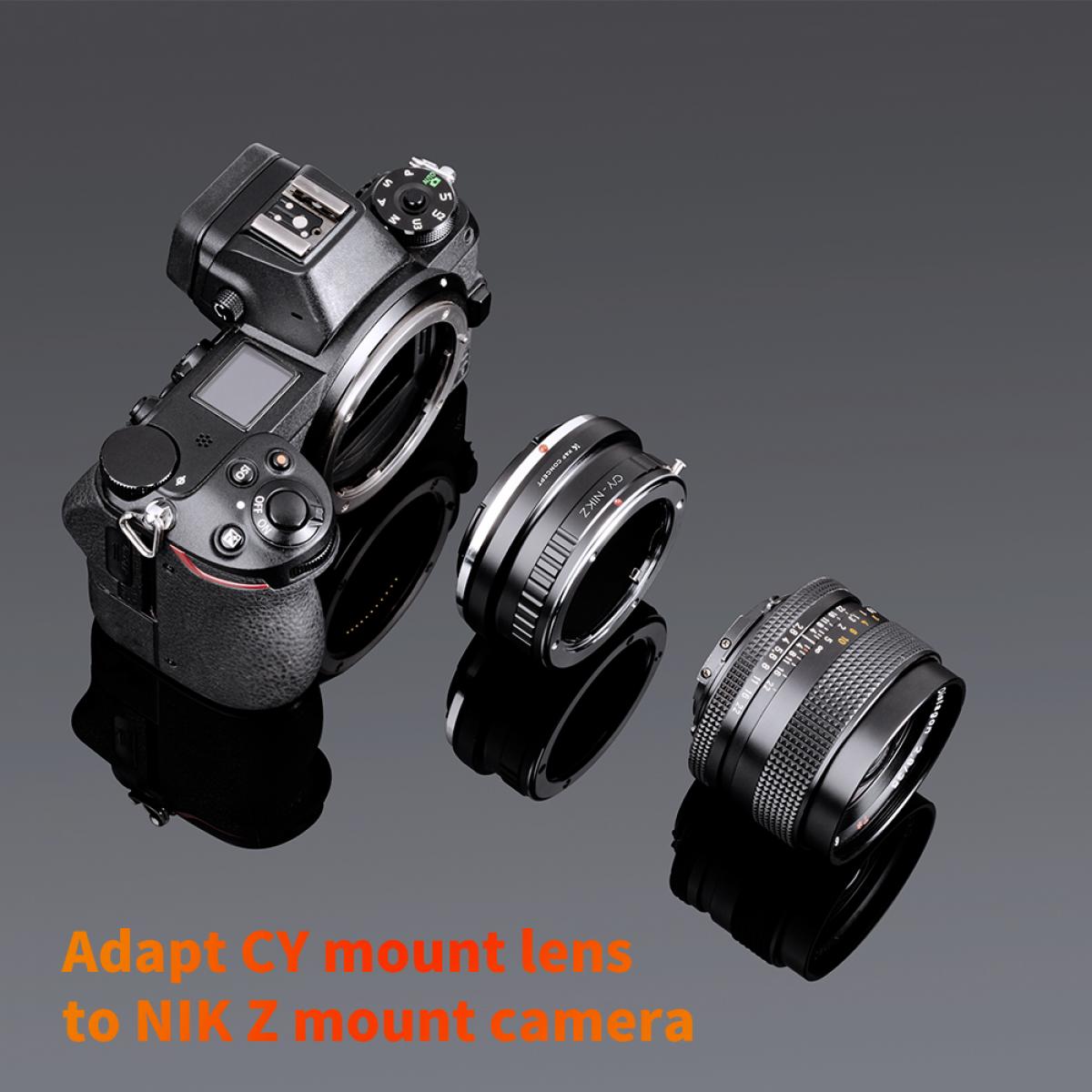 Contax Yashica CY Mount Lens to Nikon Z6 Z7 Camera | Lens Adapter - K&F Concept
