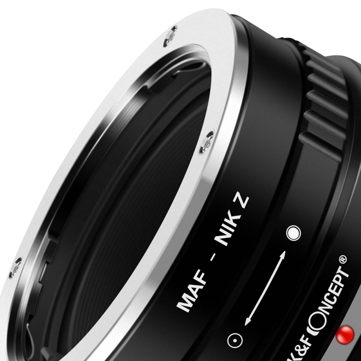 Minolta MA AF Mount Lens to Nikon Z6 Z7 Camera K&F Concept Lens Mount ...