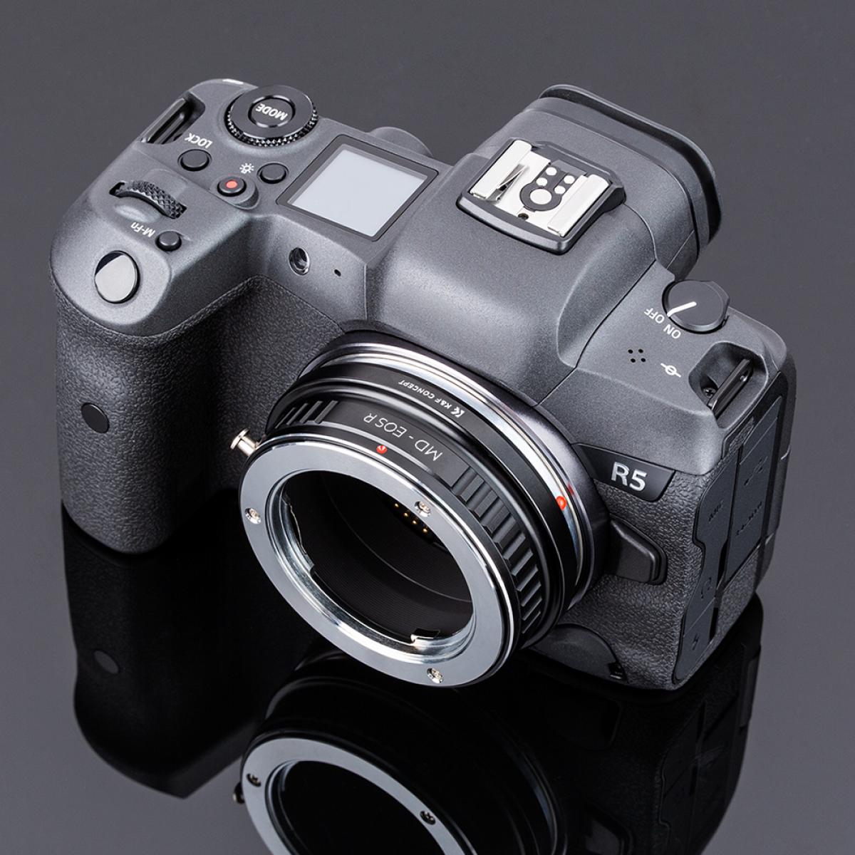 Minolta MD MC Mount Lens to Canon EOS R Camera Body Lens Mount Adapter ...