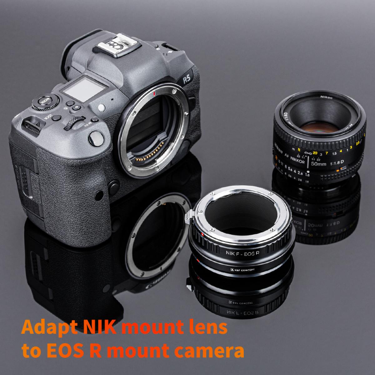 K&F Concept M11194 Nikon F Lenses to Canon EOS R Lens Mount Adapter - K ...